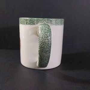 Dining | Speckled Red Apple Green Rim Handle Coffee Mug | Poshmark